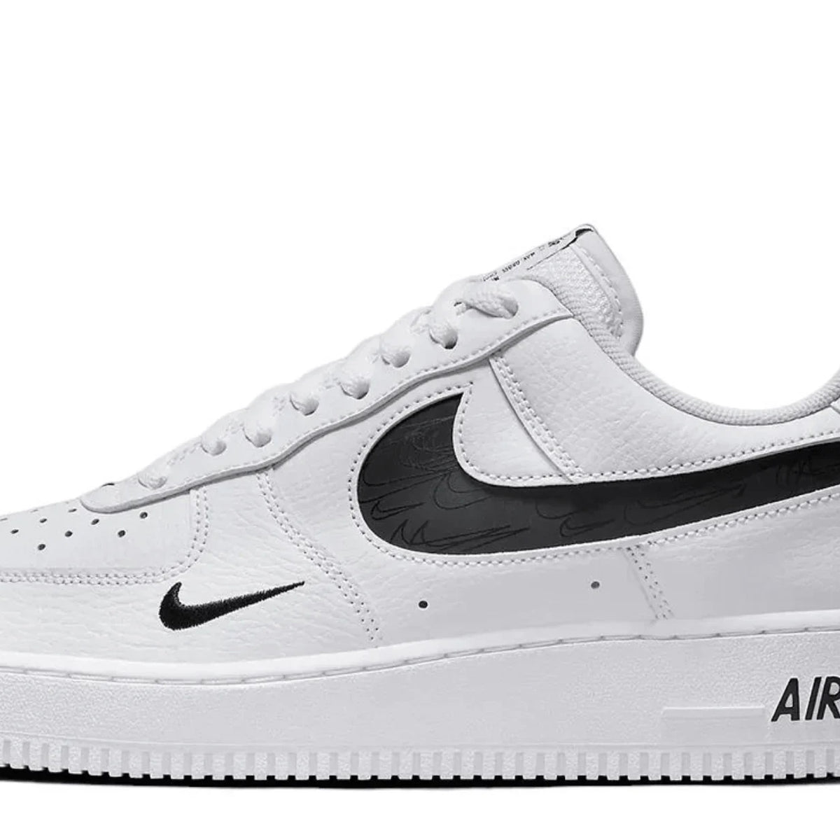 Nike Air Force 1 '07 LV8 White Multi-Etch Swoosh – SneakerDefinition